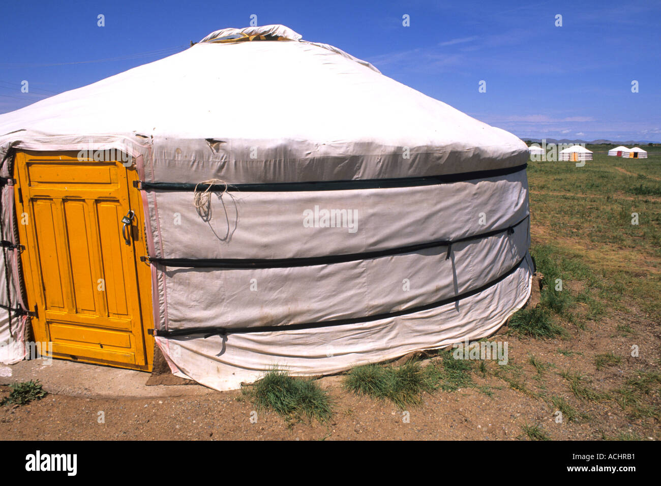 Ger Ranch in the Nomadic Country of Mongolia Stock Photo - Alamy