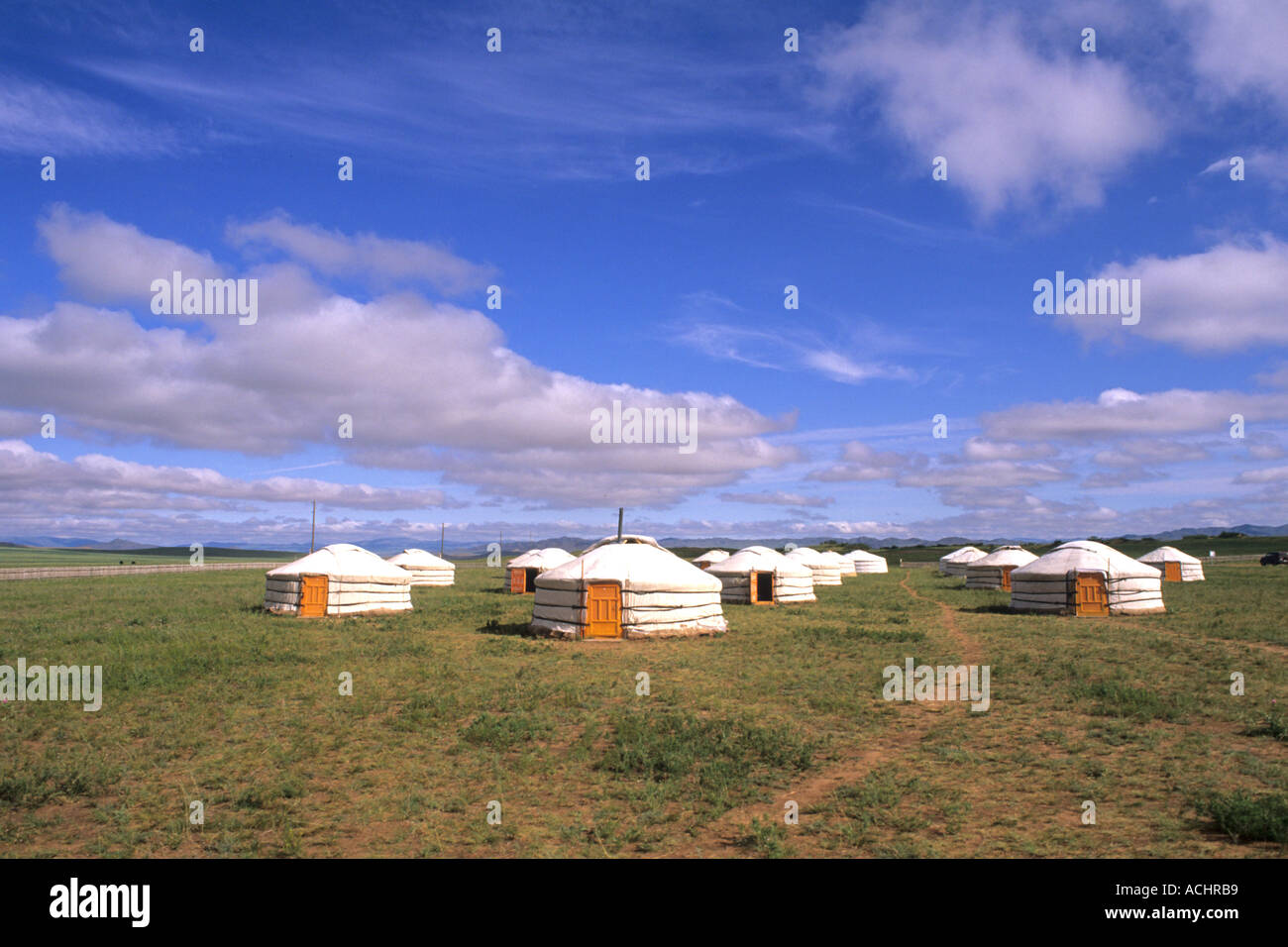 Ger in the Nomadic Country of Mongolia Stock Photo - Alamy