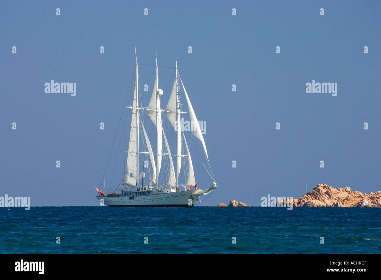 Luxury sailing yacht, Costa Smeralda, Sardinia Stock Photo - Alamy