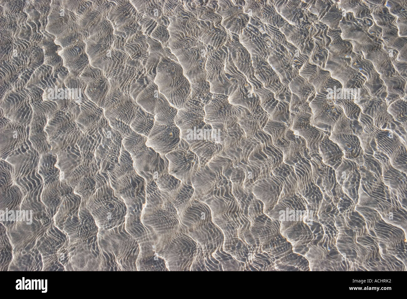 Wave pattern in shallow water Stock Photo - Alamy