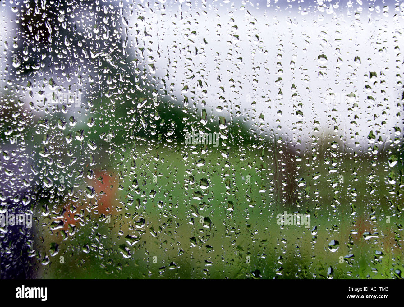 Raindrops on a window Stock Photo - Alamy