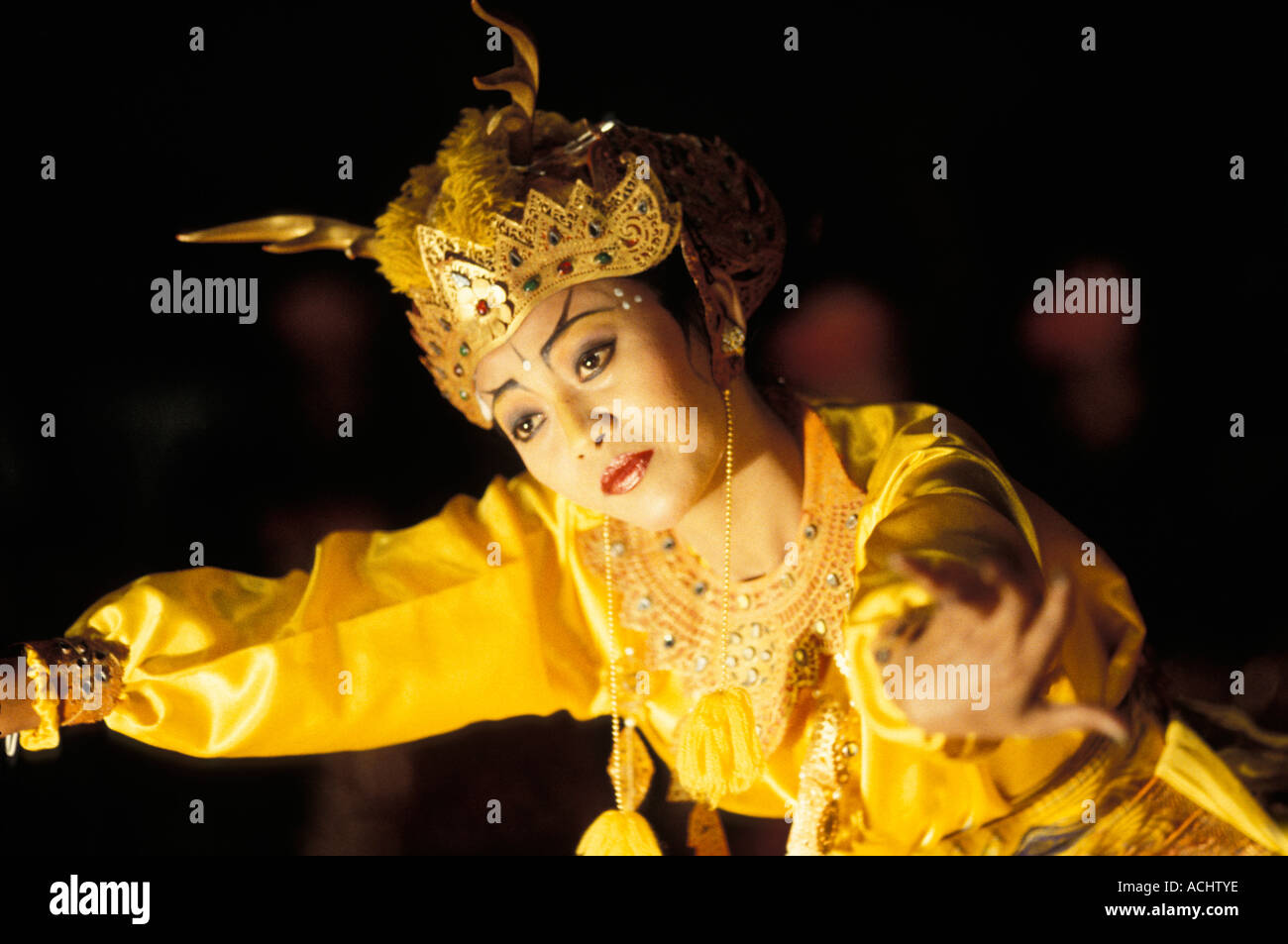 Indonesia Bali Traditional Balinese dance performance in Ubud Stock ...