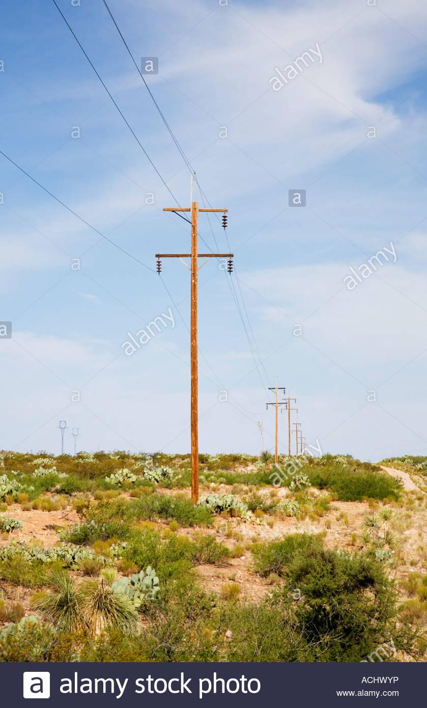 Wooden Power Poles Power Lines High Resolution Stock Photography and ...