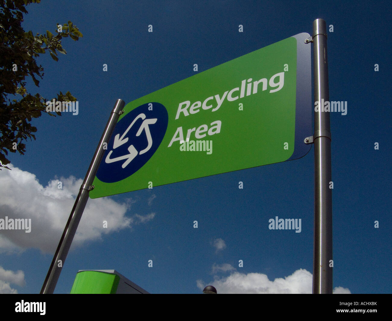 Recycling area at a local super market Stock Photo - Alamy