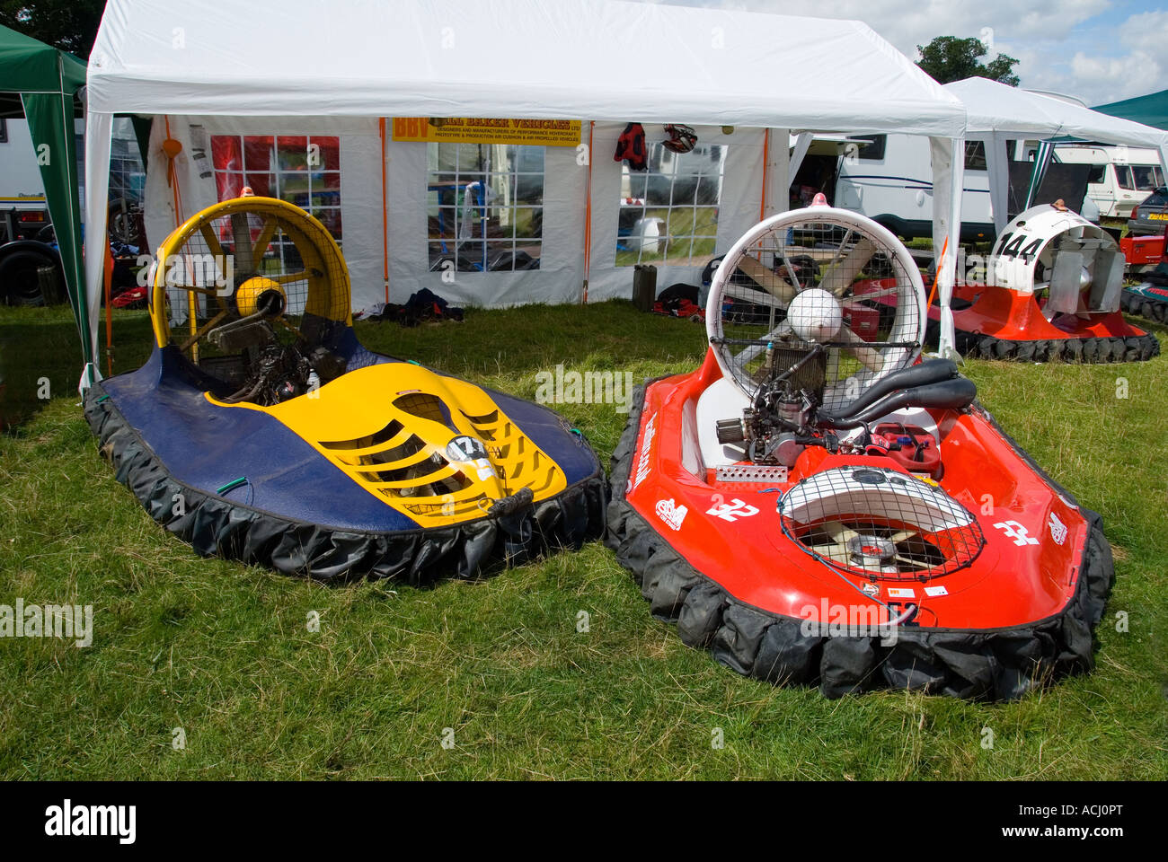 Hovercraft Racing Paddock Stock Photo - Alamy