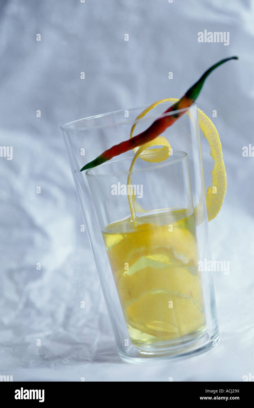 Glasses with lemon water hi-res stock photography and images - Alamy