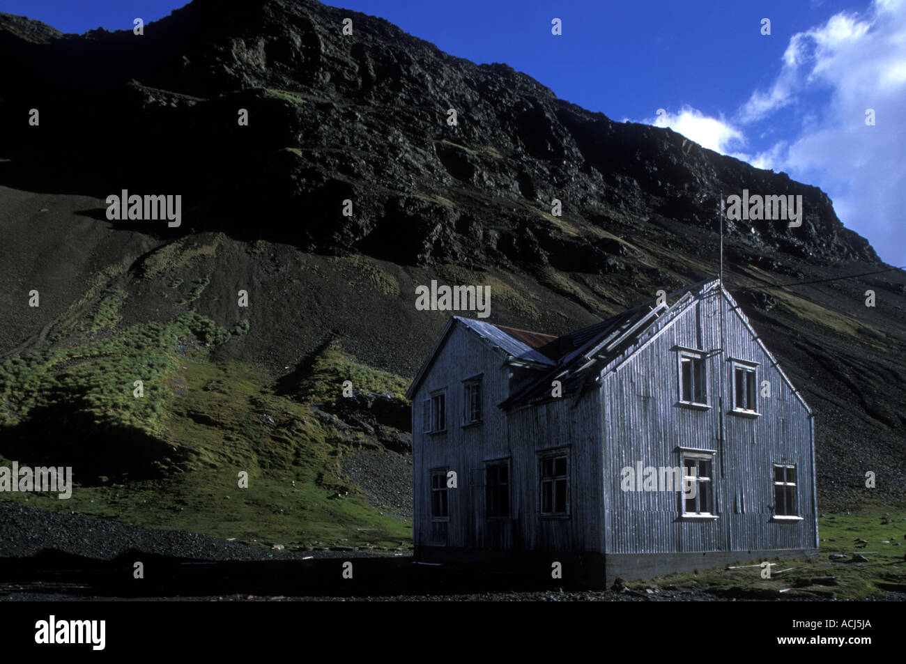 South Georgia Island Managers house where Ernest Shackleton first ...