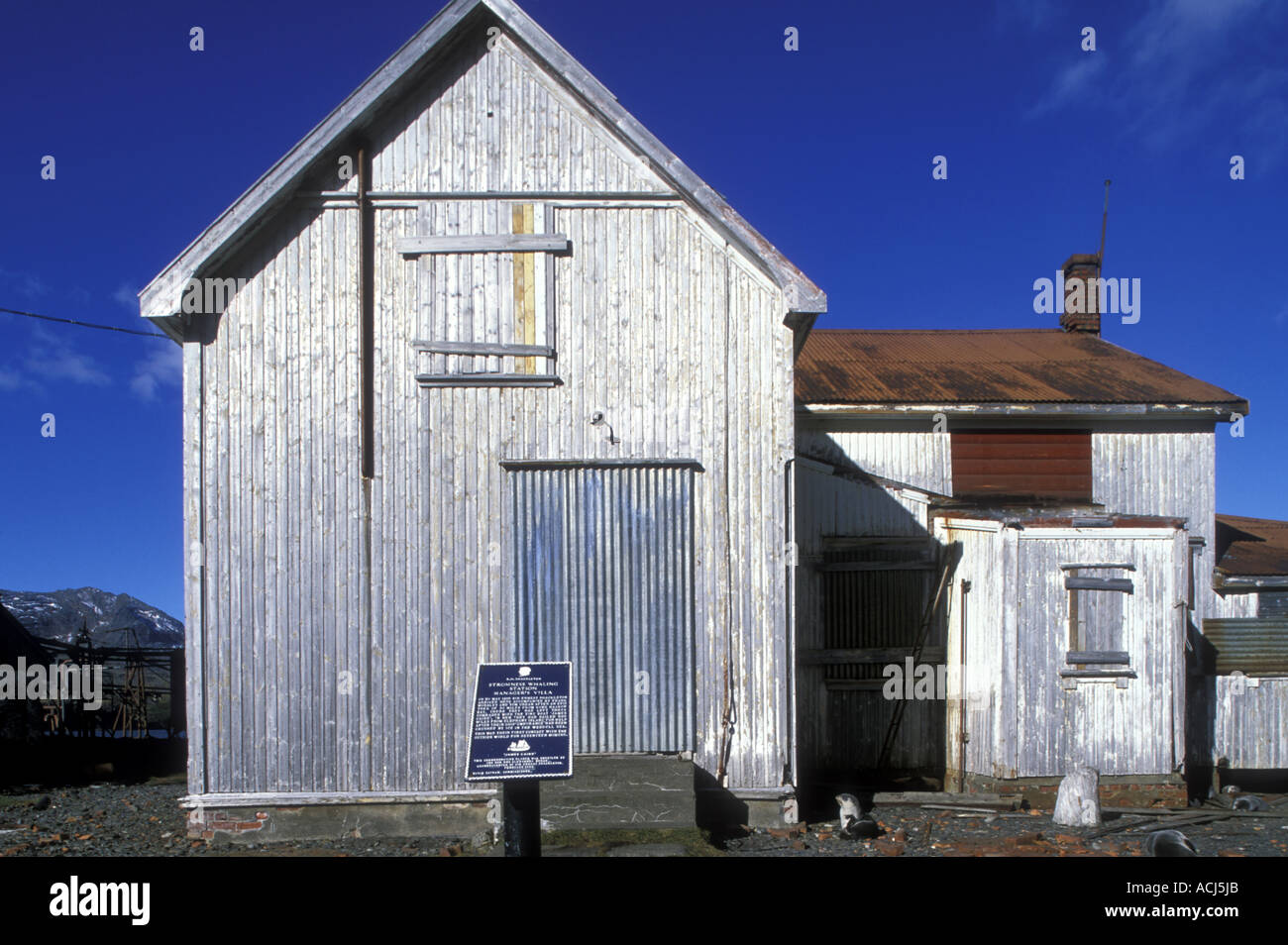 South Georgia Island Managers house where Ernest Shackleton first ...
