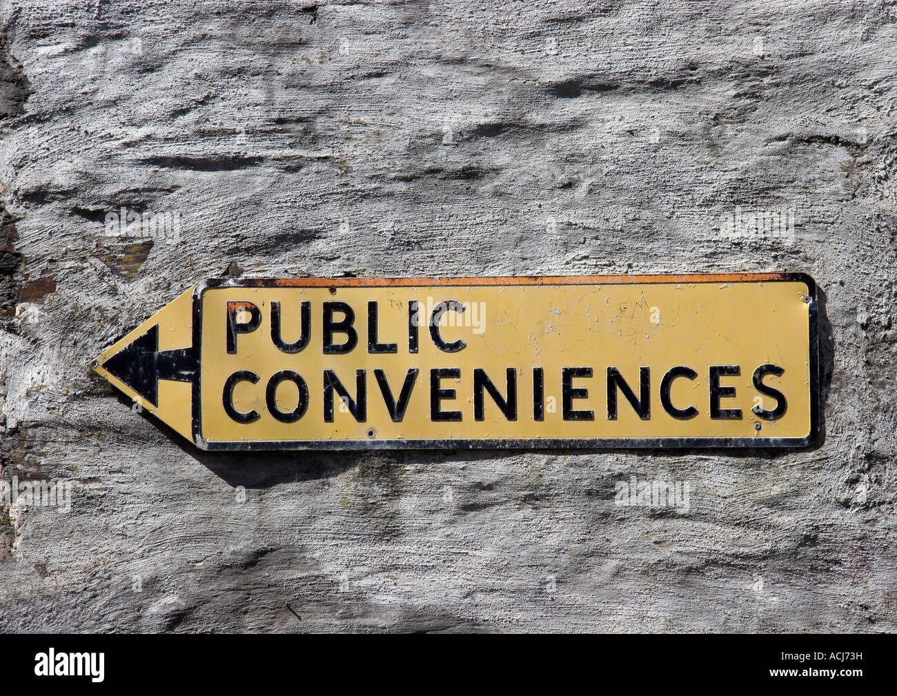 public convenience sign information sign Stock Photo - Alamy