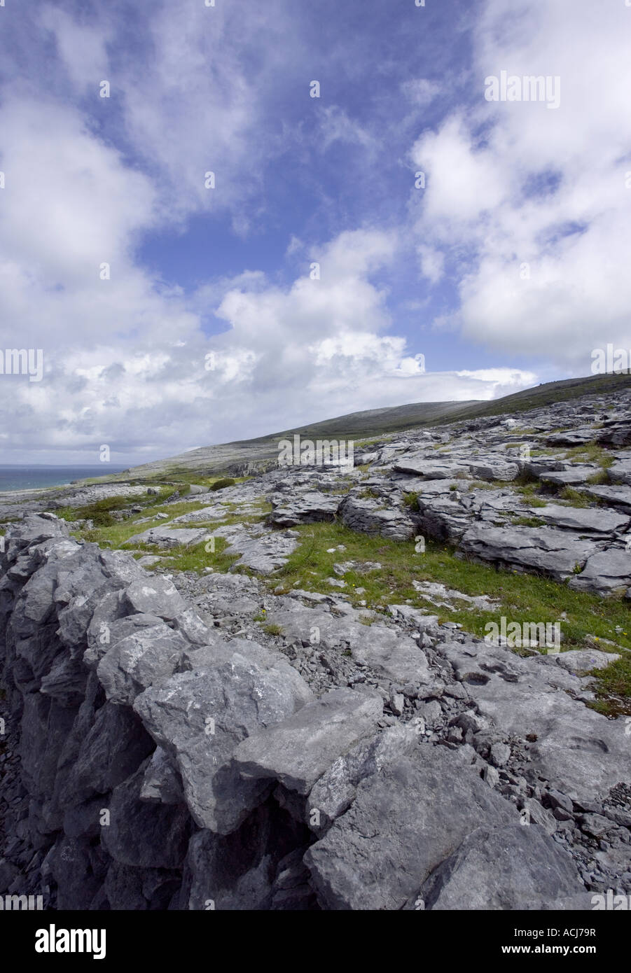 Burren, Fanore, Black Head, West of Ireland Burren way in Ireland Stock ...