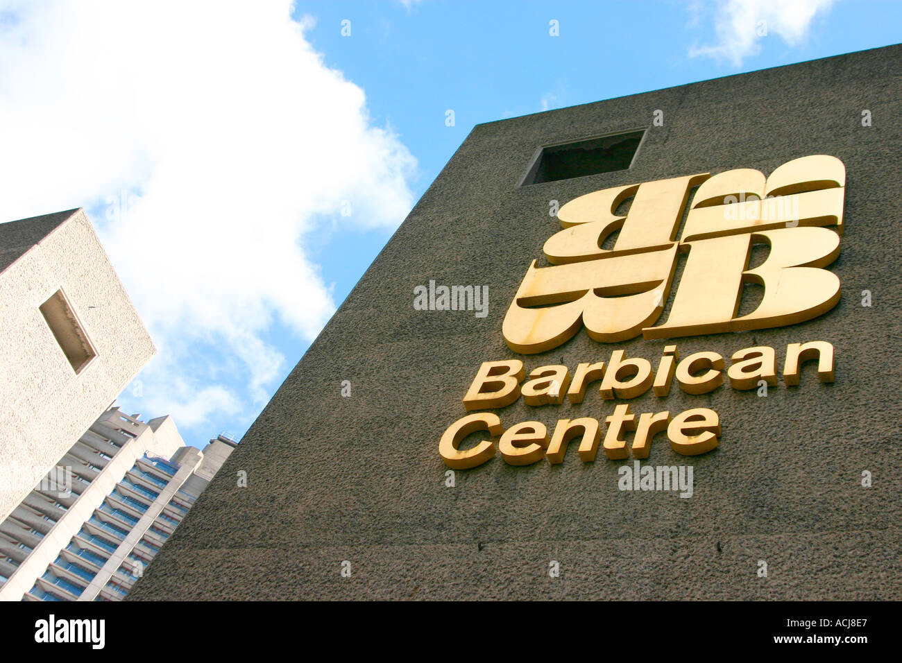 Barbican Centre Arts cinema cafe London England Stock Photo - Alamy