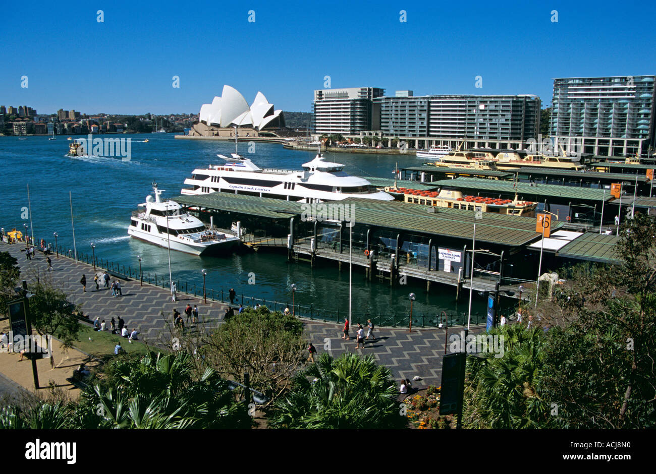 Sydney Opera House and Circular Quay, Bennelong Point, Sydney Harbour ...