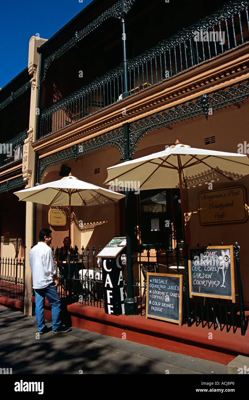 Swagman's Post Courtyard Café and restaurant, and menu, George Street ...