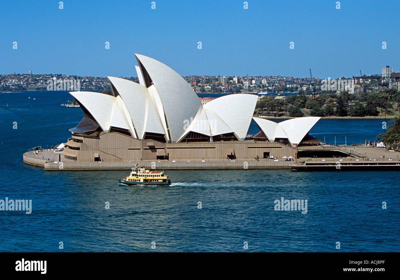 Sydney Opera House from Sydney Harbour Bridge, Bennelong Point, Sydney ...