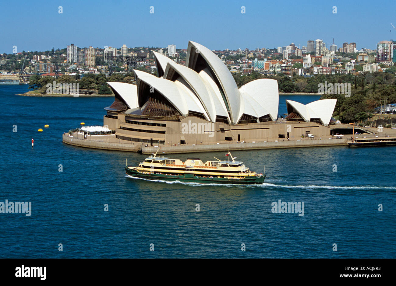 Sydney Opera House from Sydney Harbour Bridge, Bennelong Point, Sydney ...