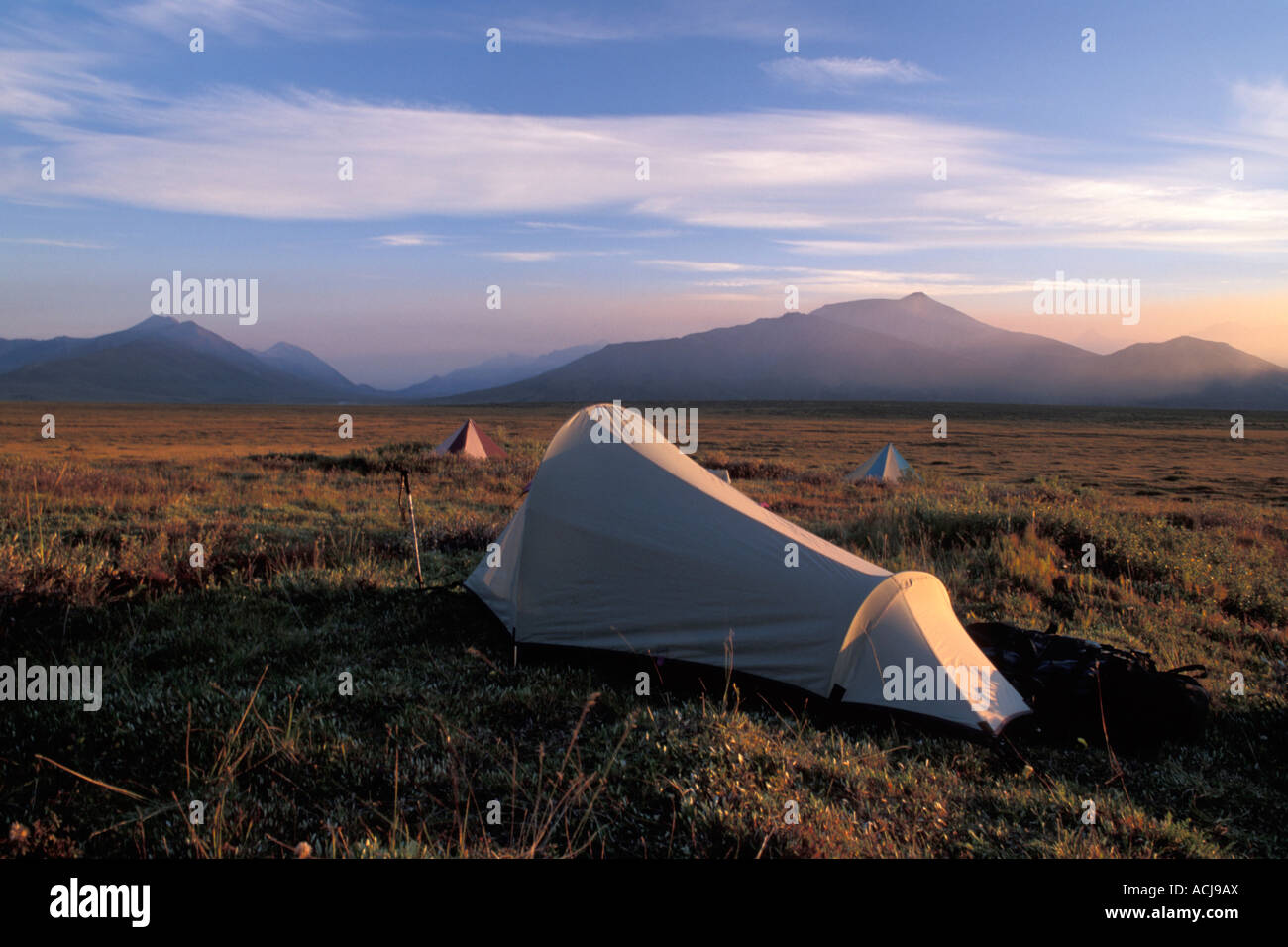 Tent camping near the Noatak River, Gates of the Arctic National Park ...