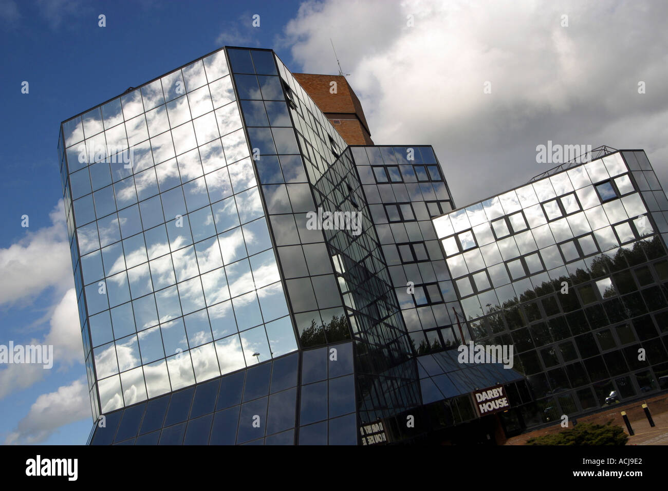 Reflective mirror glass office building Architectural design of ...