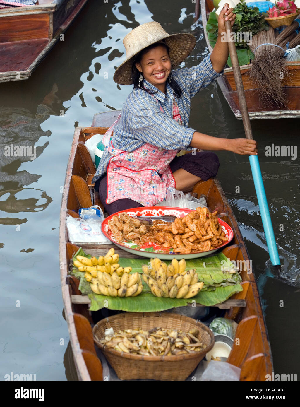 Floating market outside Bangkok Thailand Southeast Asia Stock Photo - Alamy