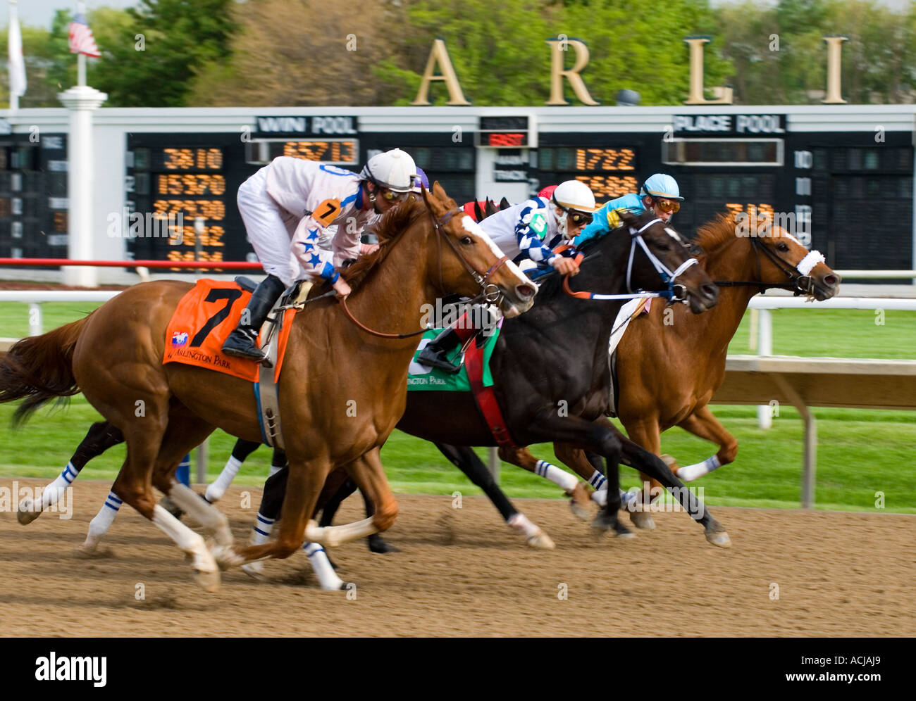 Racing for the lead Stock Photo - Alamy