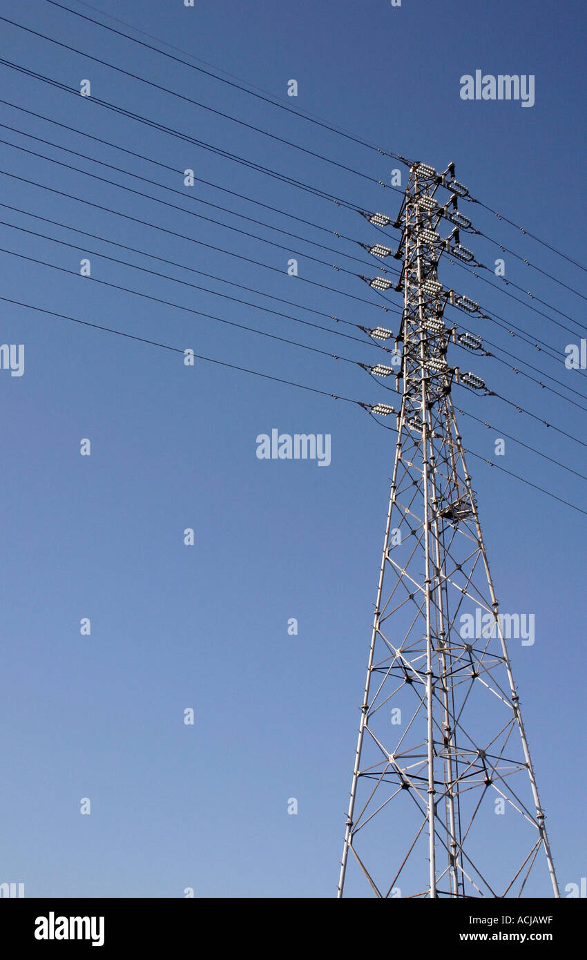 A power cable pillar Stock Photo - Alamy