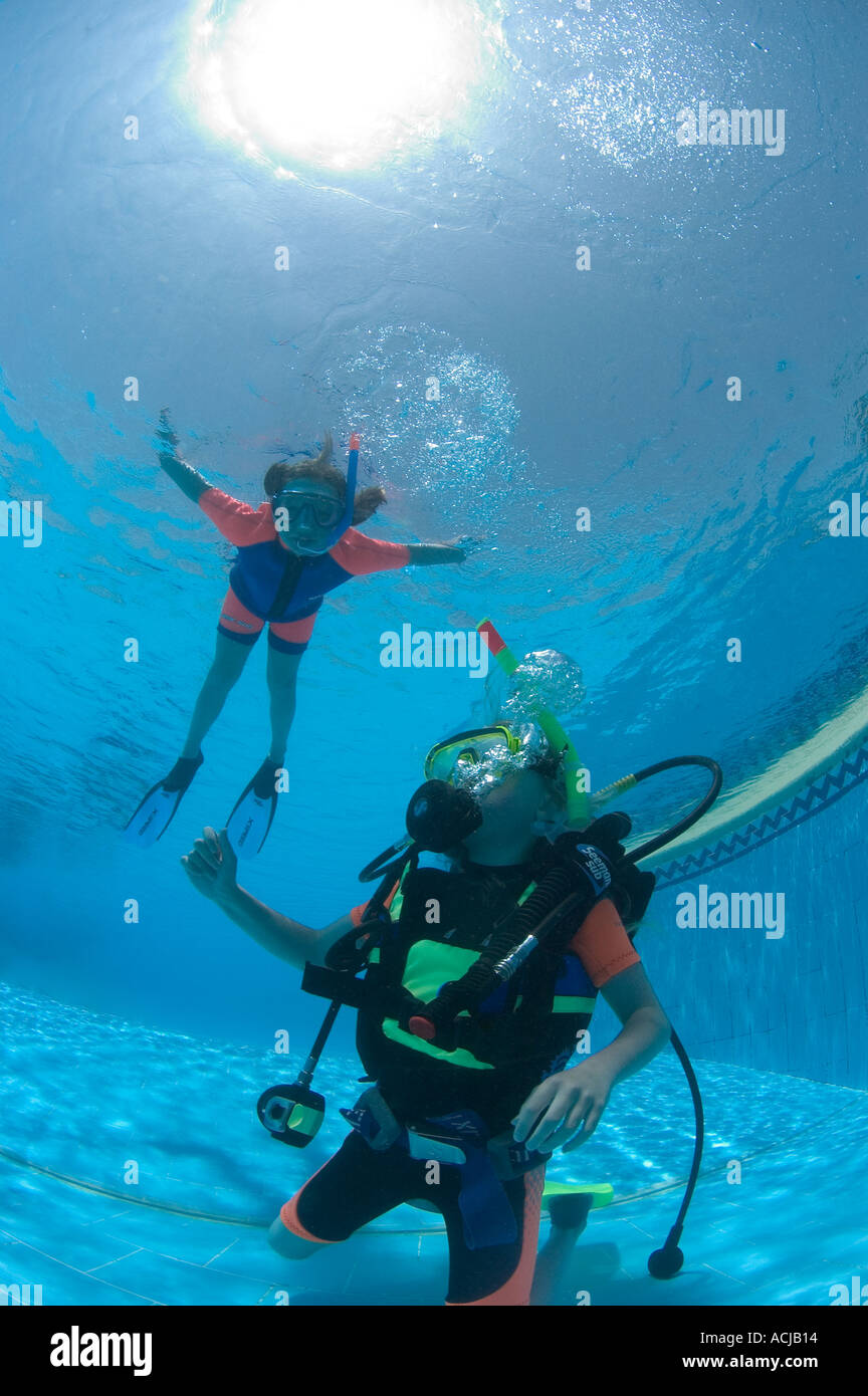 Learning snorkelling hi-res stock photography and images - Alamy