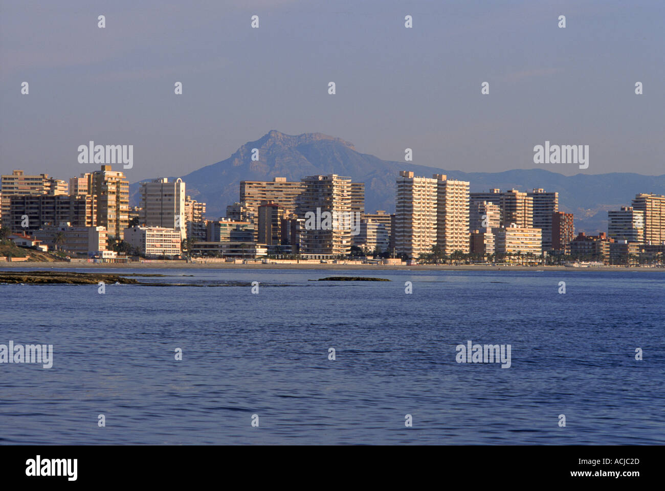 Coastal urbanization San Juan Alicante Spain Stock Photo - Alamy