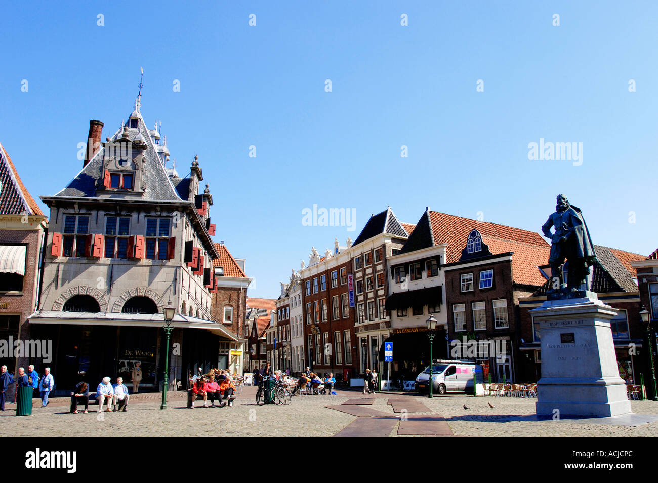 Restaurant 'de Waag' Hoorn Stock Photo - Alamy