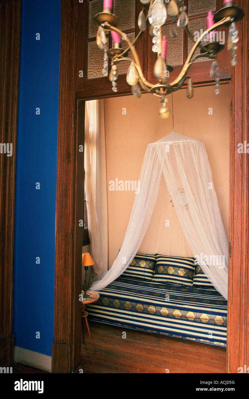 Living-room bench seat centre light Stock Photo - Alamy