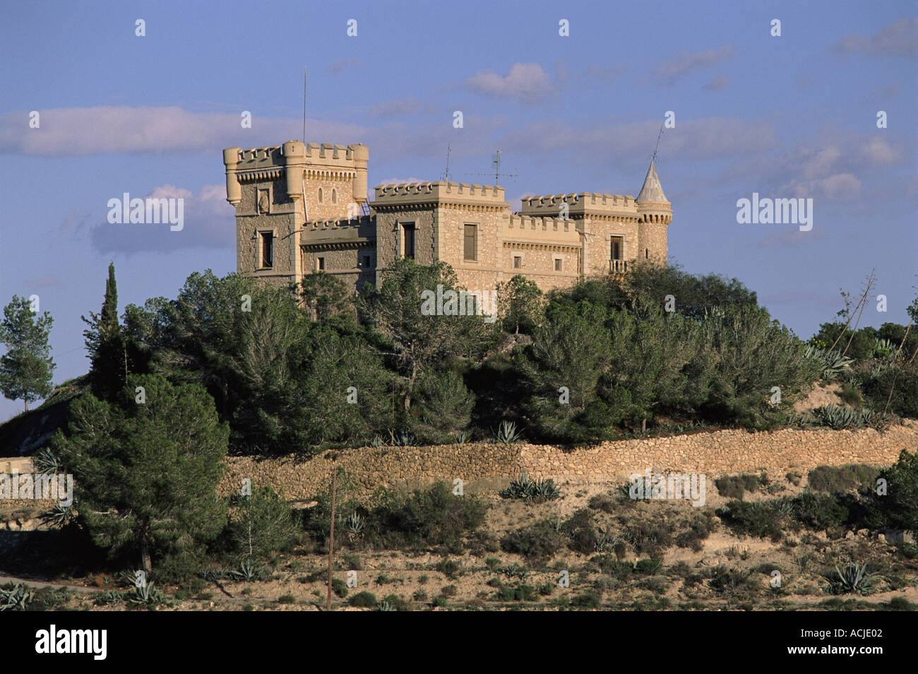 Montemar Castle Algorfa Alicante Spain Europe Stock Photo - Alamy