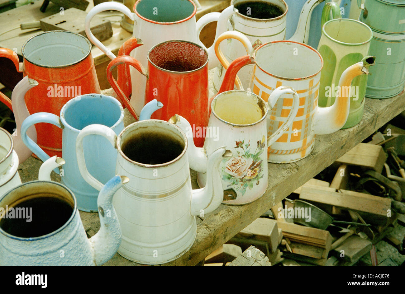 Tin watering cans hi-res stock photography and images - Alamy