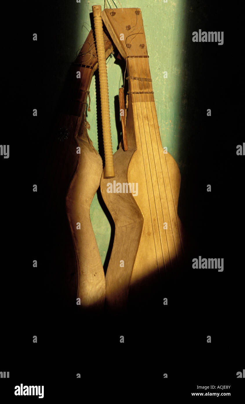 Viola de côxo made of the wood from the jatobá tree State Mato Grosso ...
