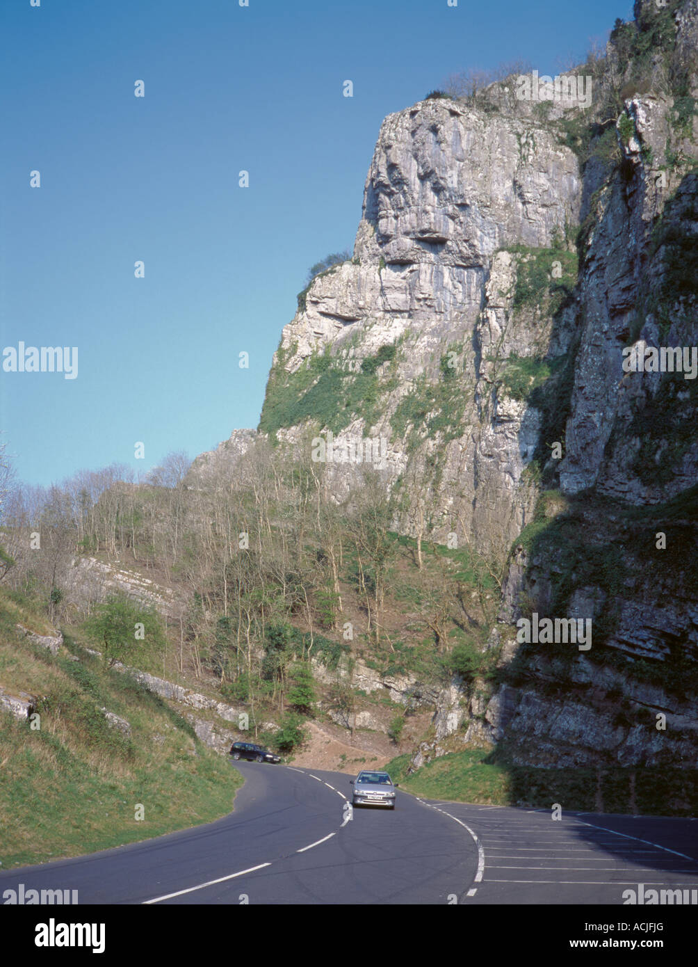 Cheddar Gorge, Mendip Hills, north of Wells, Somerset, England, UK ...