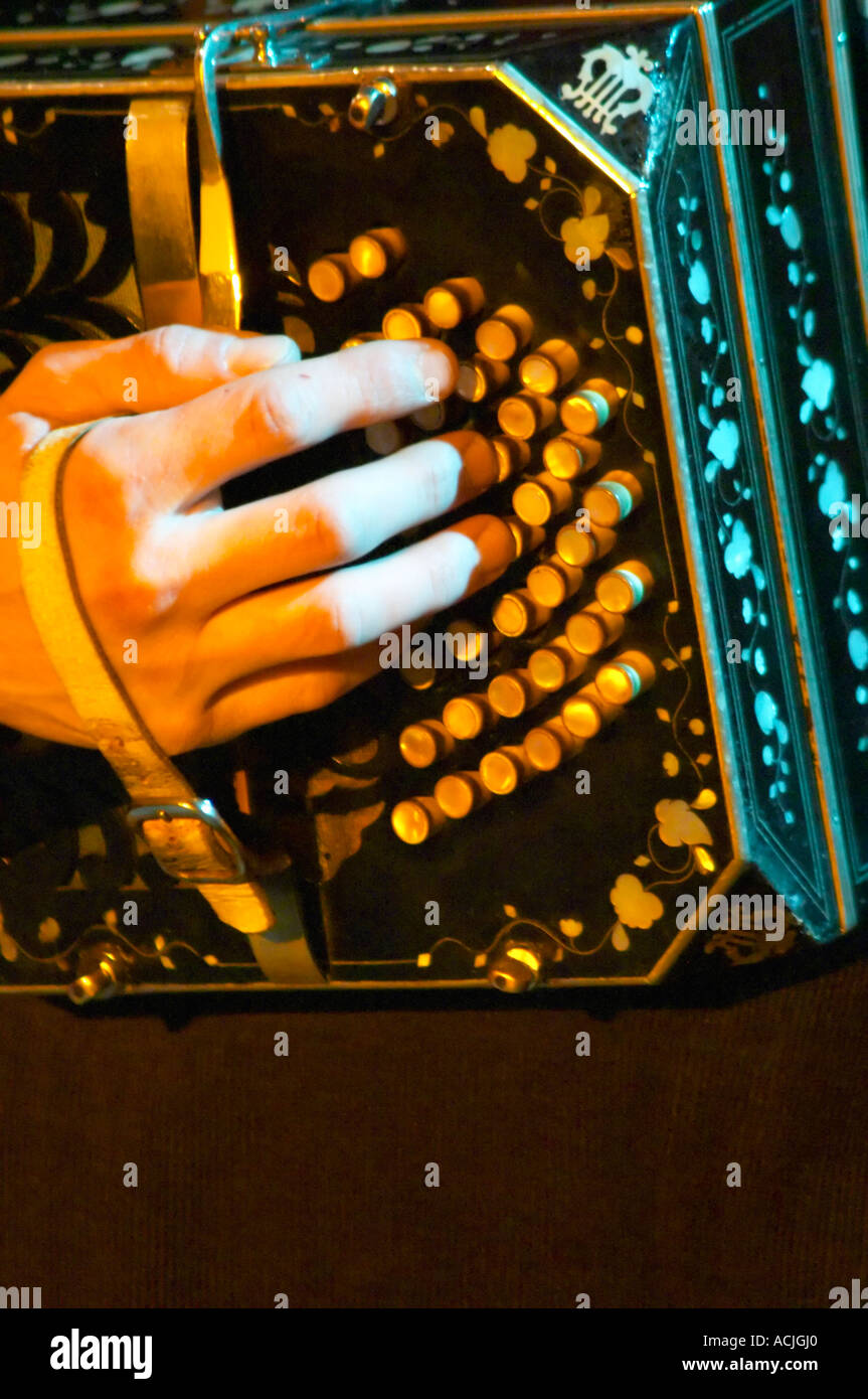 Traditional Uruguayan tango music with a Bandoneon accordion Stock ...
