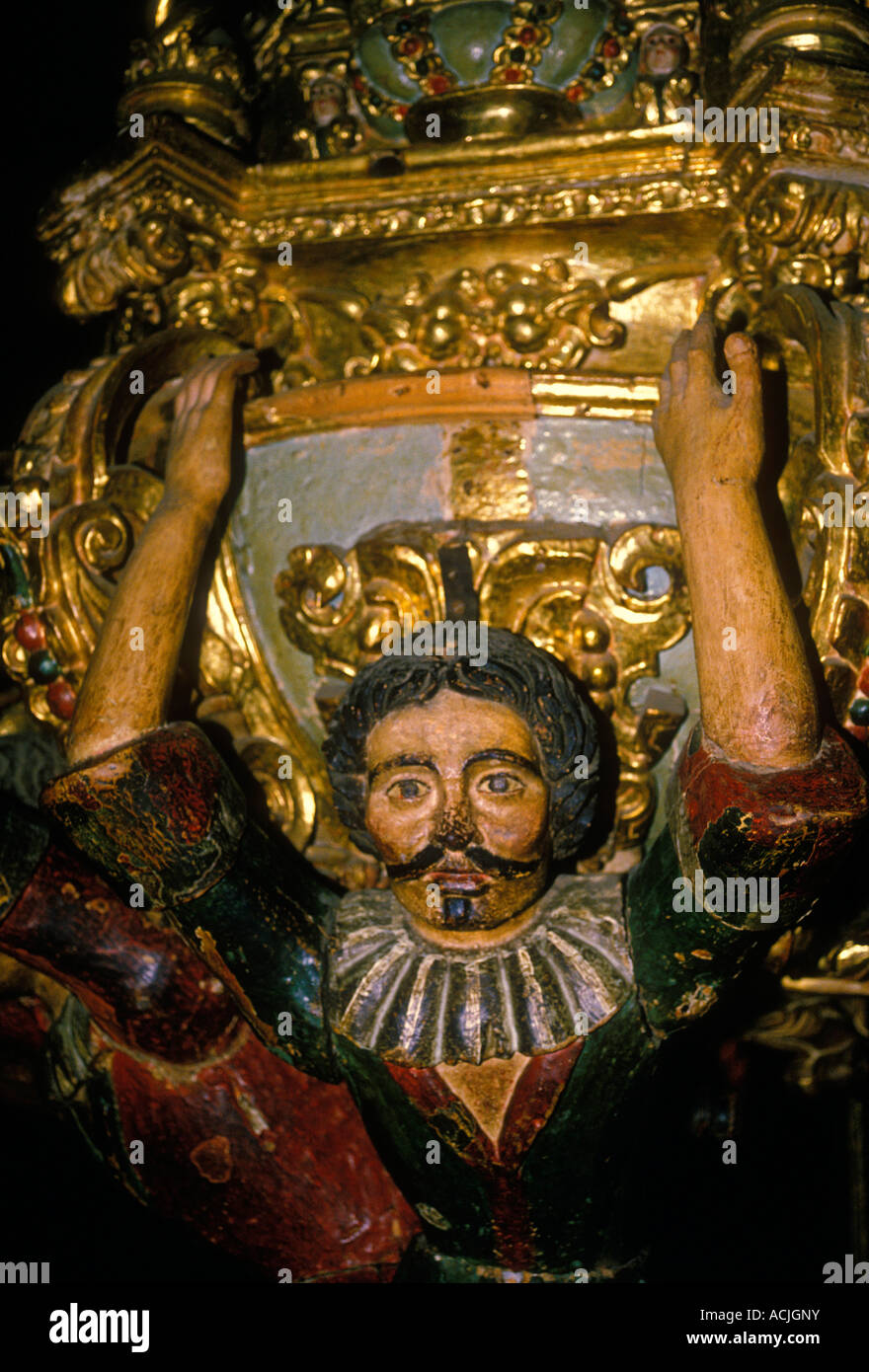 figure of conquistador, San Francisco Church, Iglesia de San Francisco ...