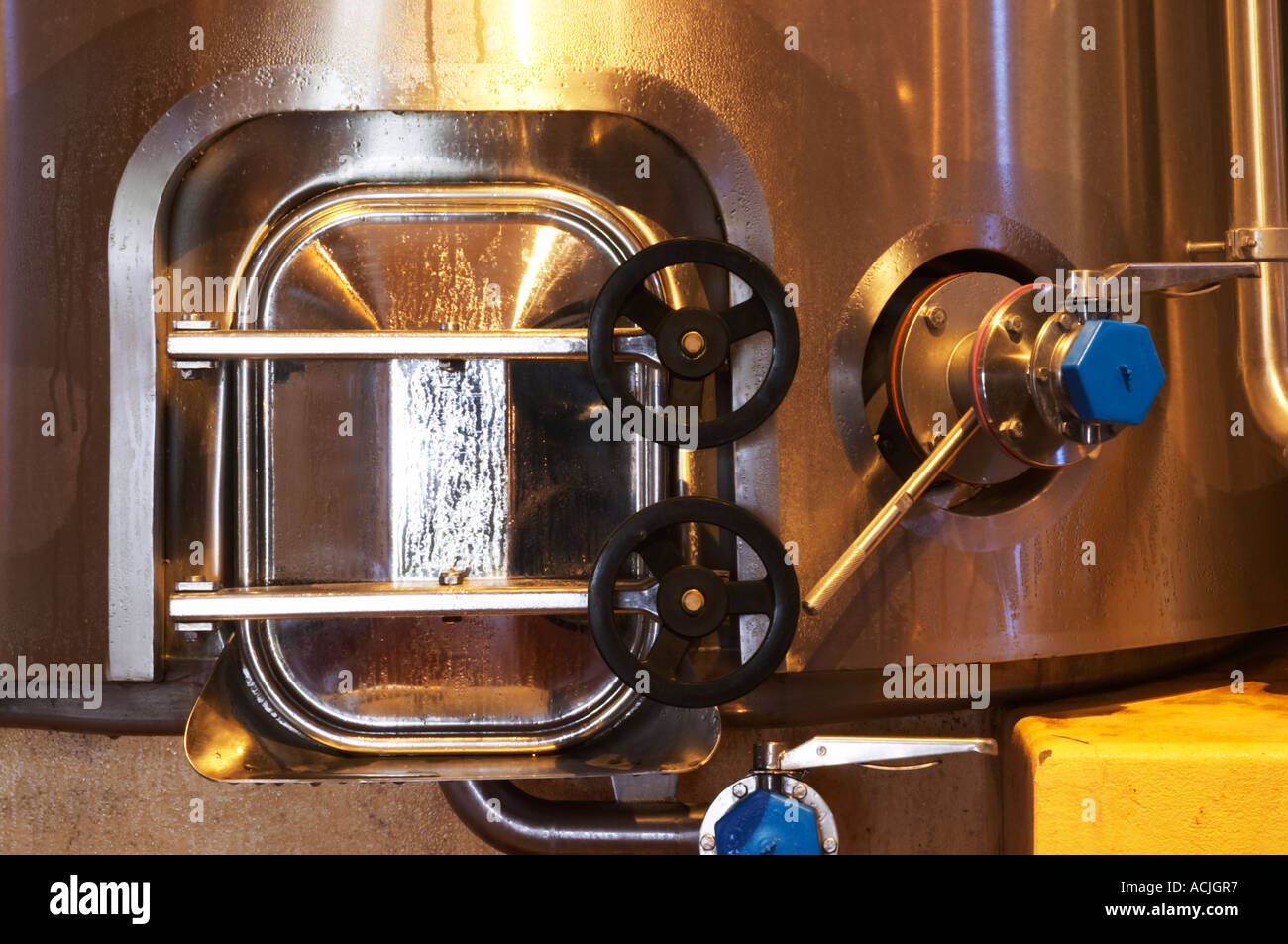 Stainless steel fermentation tank chilled temperature controlled giving ...