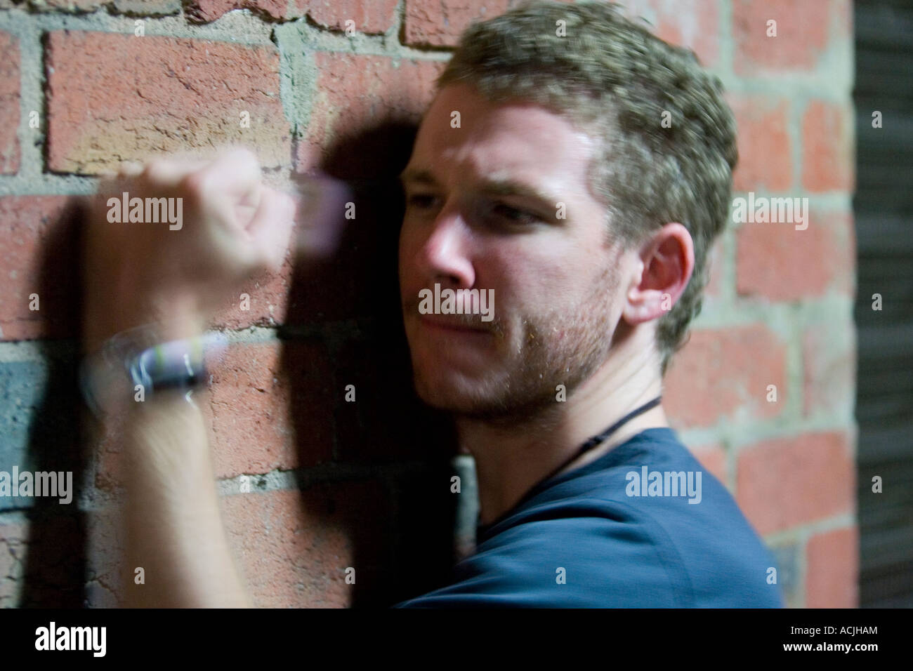 Man 30s irate street hi-res stock photography and images - Alamy