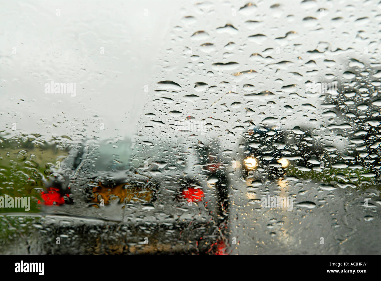 car window in the rain Stock Photo - Alamy