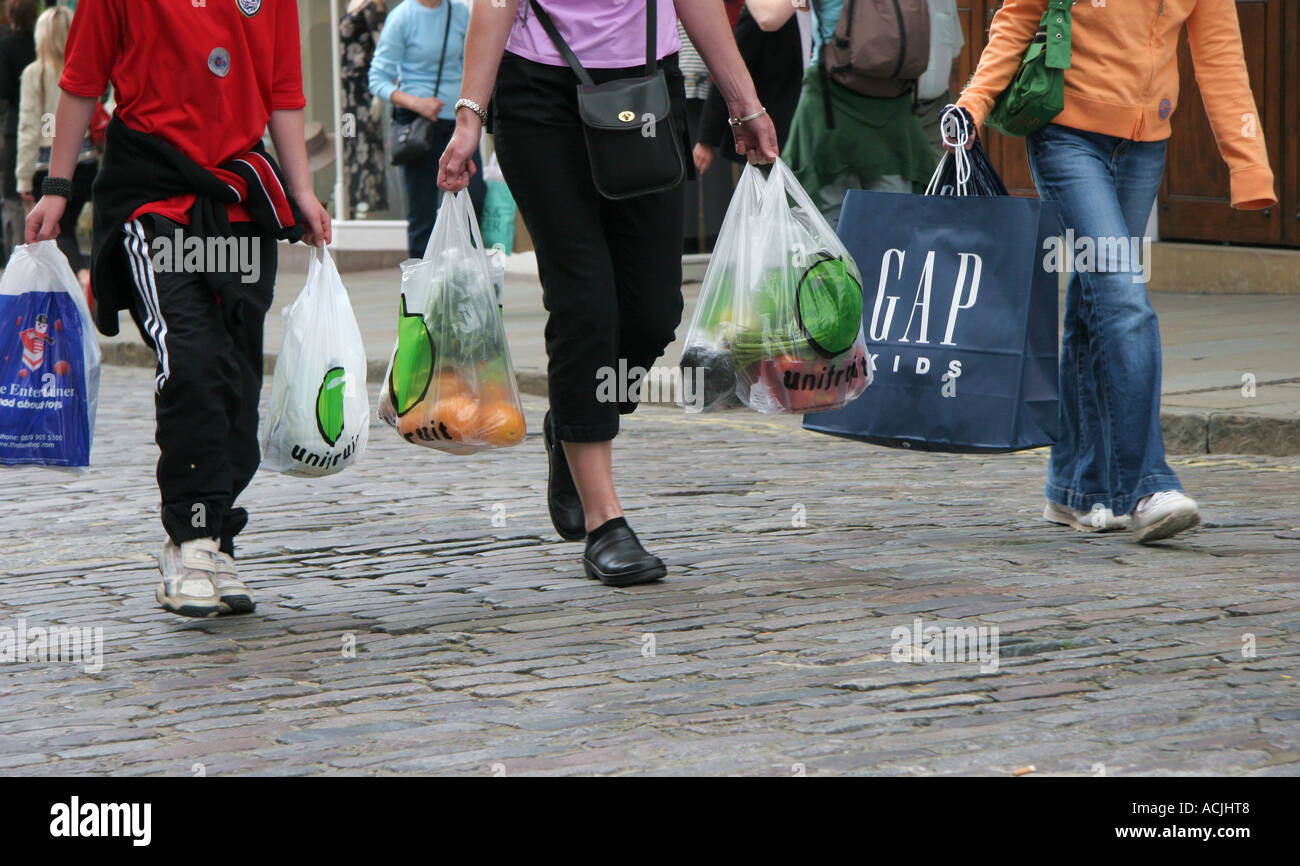 high street shoppers Stock Photo - Alamy