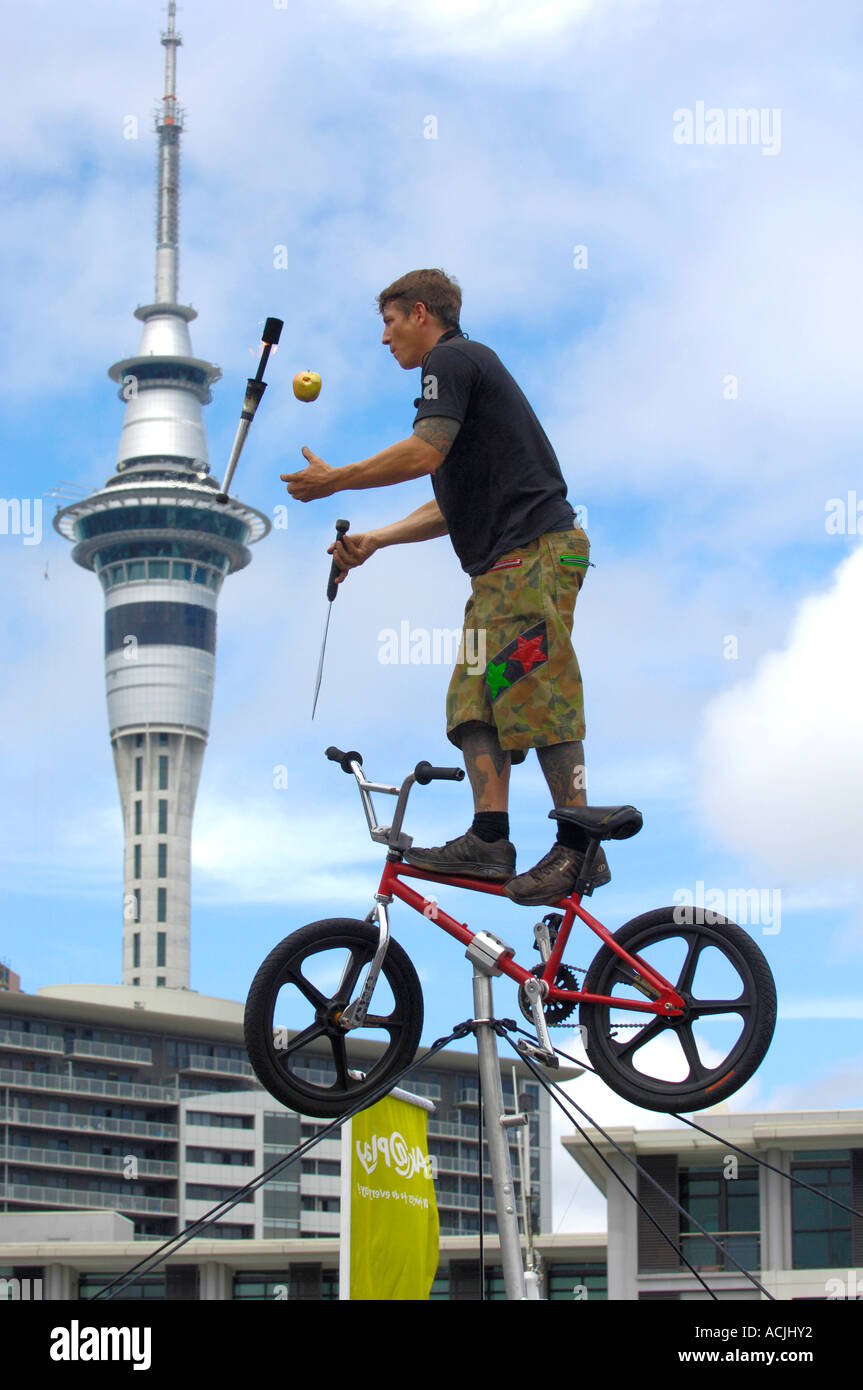 Juggler on bicycle hi-res stock photography and images - Alamy