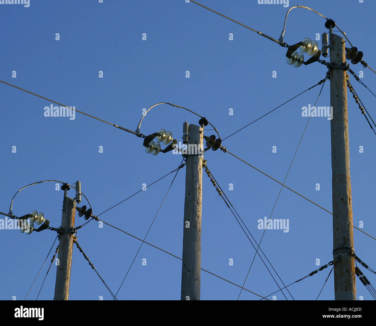 Three wood poles hi-res stock photography and images - Alamy