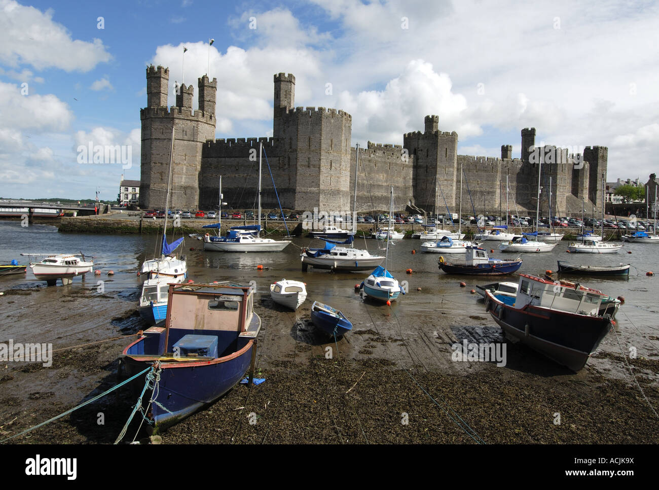 Caernarfon castle prince charles hi-res stock photography and images ...