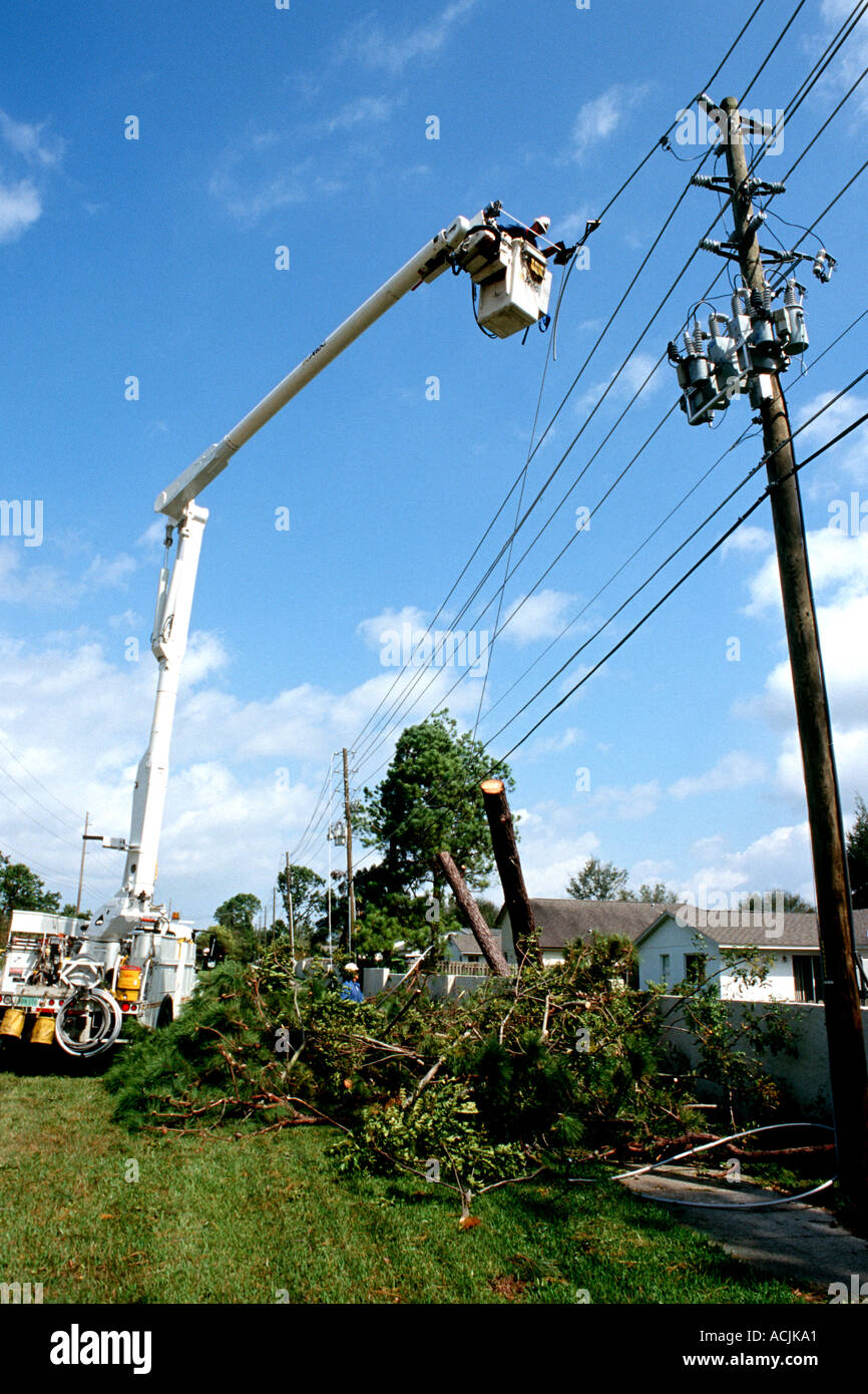 Florida hurricane damage repair hi-res stock photography and images - Alamy