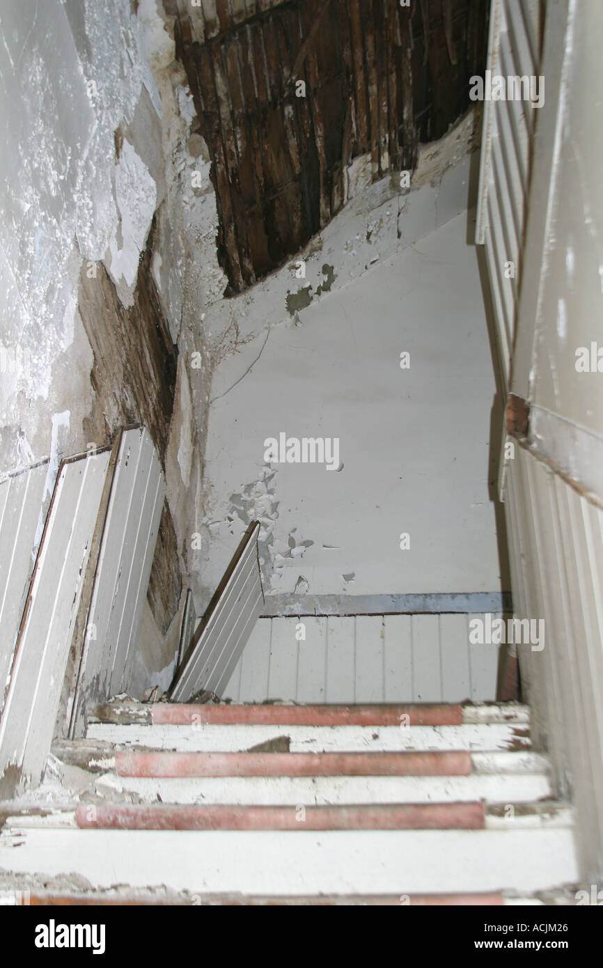 An old abandoned staircase Stock Photo - Alamy