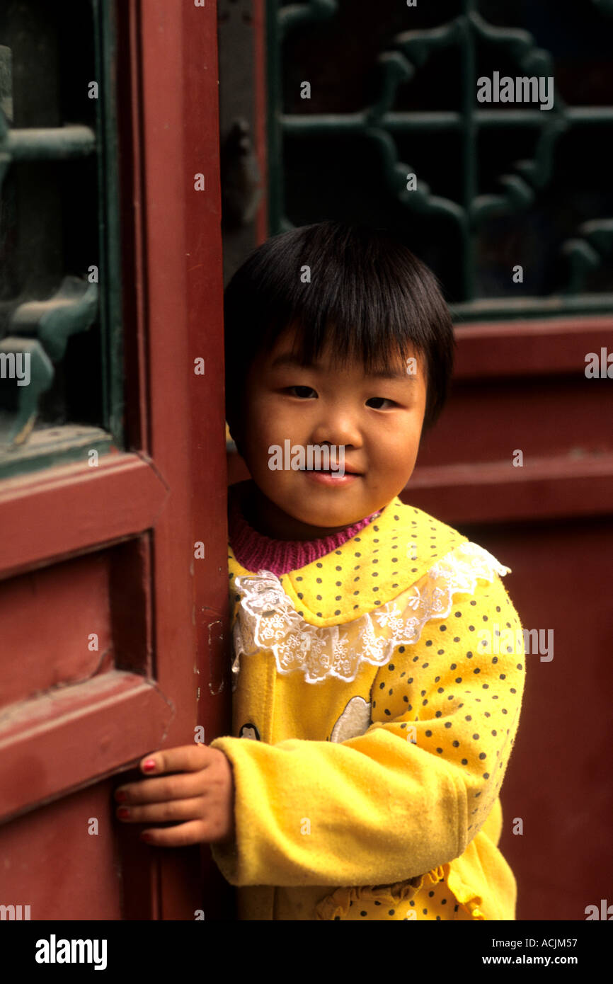 Young local child in Forbidden City Beijing China Stock Photo - Alamy