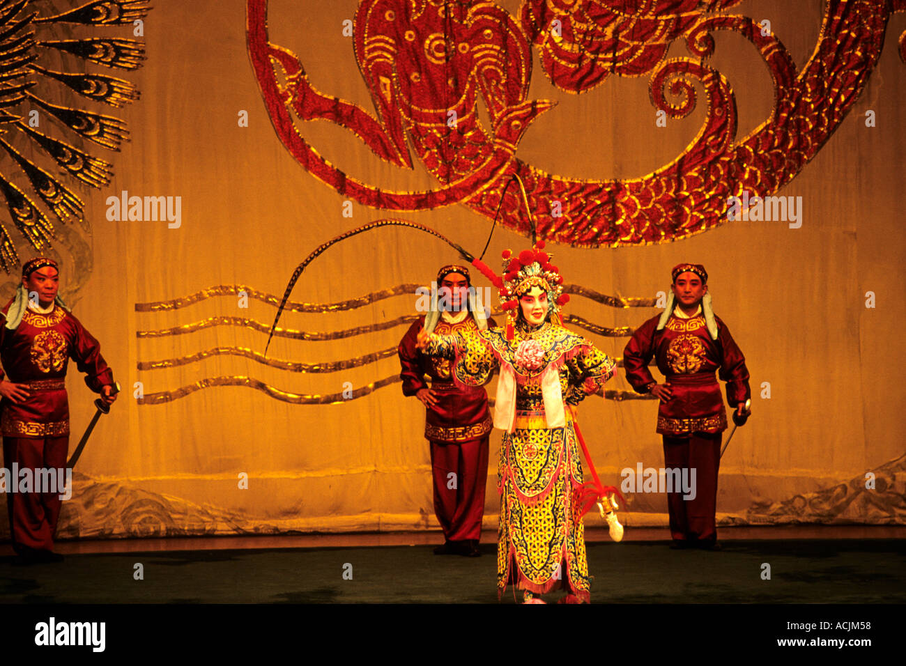 Colorful performance at Beijing Opera in Beijing China Stock Photo - Alamy