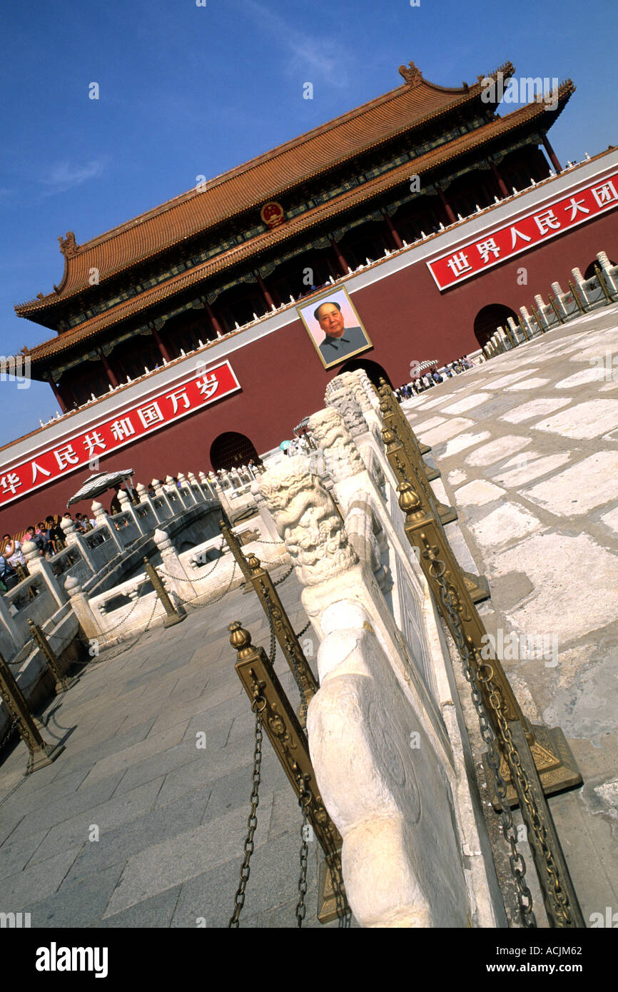 Tiananmen Square Heavenly Gate in Beijing China Stock Photo - Alamy