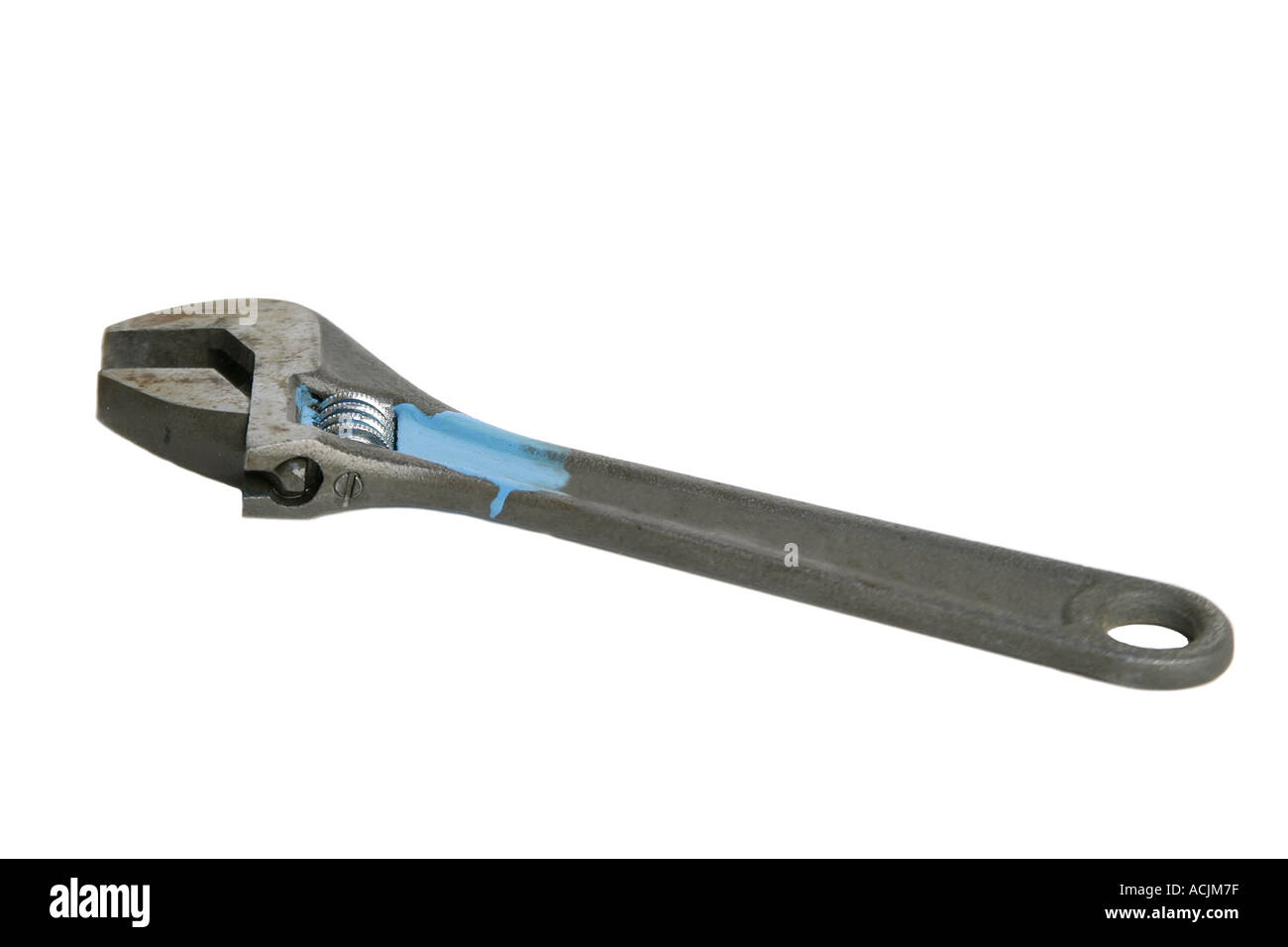 Monkey wrench isolated on white Stock Photo - Alamy