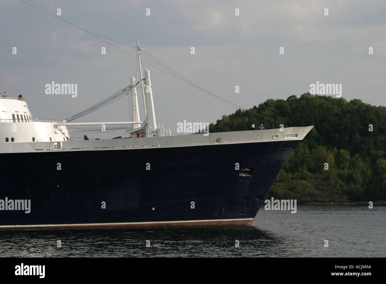 The nose of a cruise ship Stock Photo - Alamy