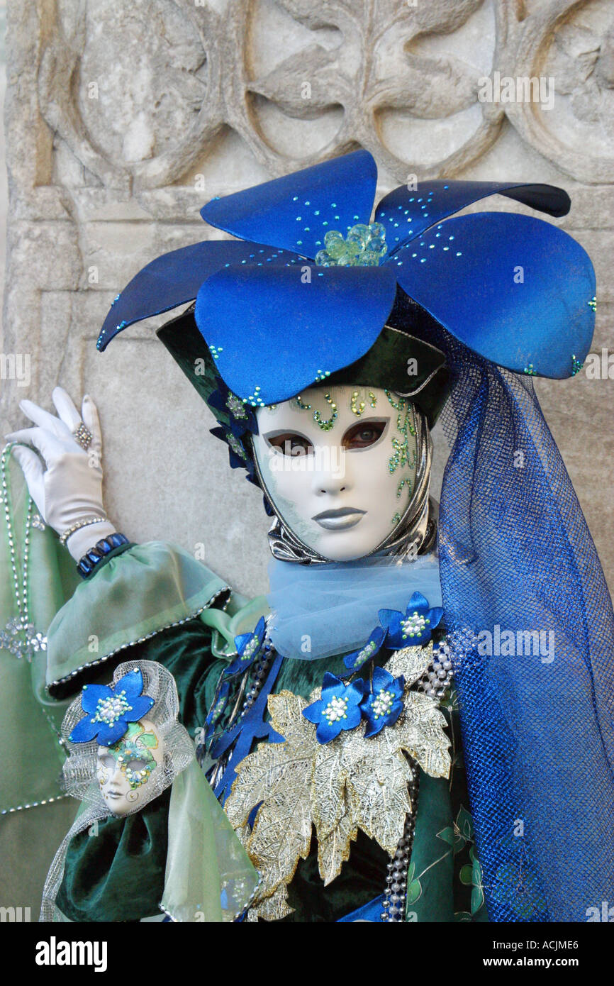 masked costume character Venice Carnival Stock Photo - Alamy