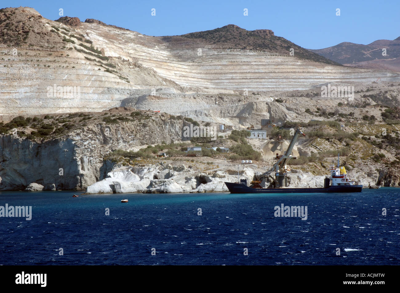 Limestone formations at Kleftiko, Milos, Greece Stock Photo - Alamy